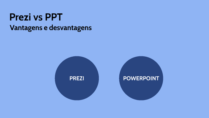 Prezi vs PowerPoint - Vantagens e desvantagens by Fernandina Amorim on ...