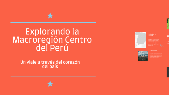 Explorando la Macroregión Centro del Perú by FABIO SANDRO BARRIOS ...