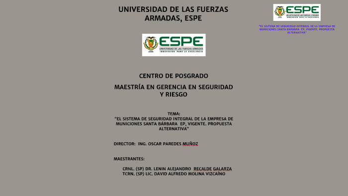 Proyecto MGSR by Alejandro Recalde on Prezi