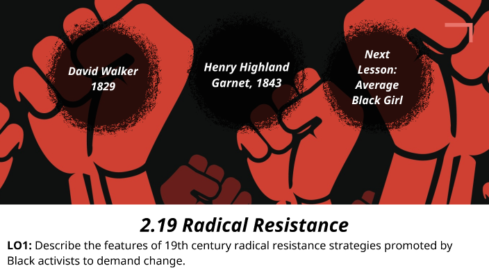 2.19 Radical Resistance by Marcus Robinson on Prezi