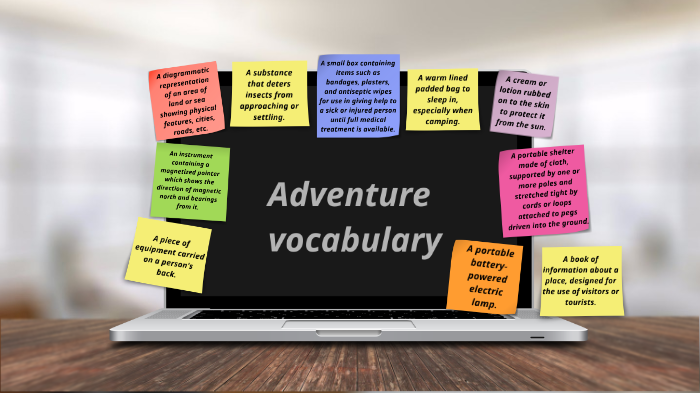 Adventure vocabulary by Sandra Gascón Bardavío on Prezi