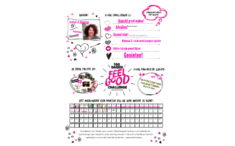 100 Dagen Feel Good Challenge - Sharon by PreziAll | Bizz-Kit on Prezi