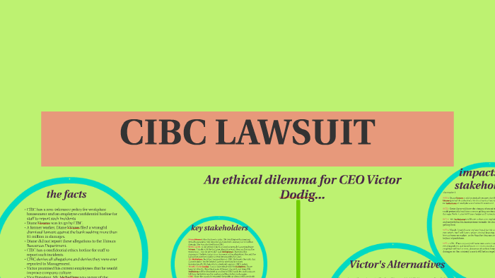 CIBC Lawsuit by on Prezi