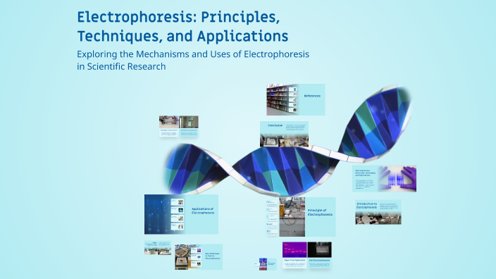 Electrophoresis: Principles, Techniques, and Applications by Peter ...