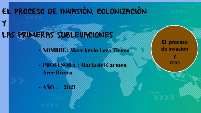 EL PROCESO DE INVASIÓN, COLONIZACIÓN Y LAS PRIMERAS SUBLEVACIONES by ...