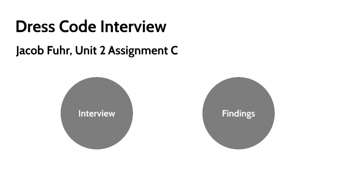 Dress Code Interview by Jacob Fuhr on Prezi