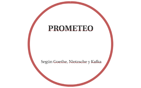 Mito de Prometeo según Goethe, Nietzsche y Kafka. by on Prezi