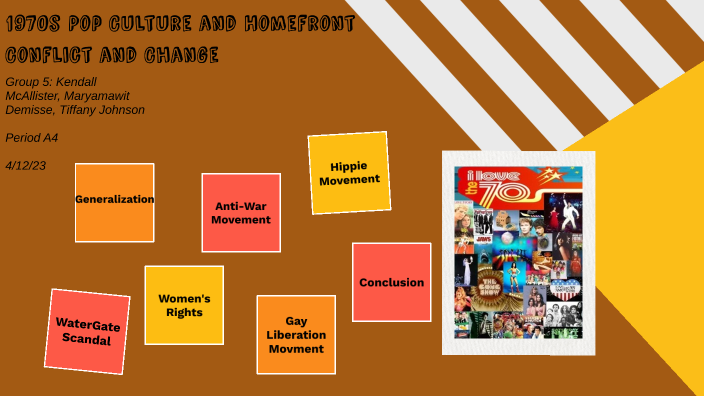 1970s Pop Culture and Homefront: Conflict and Change Project by KENDALL ...