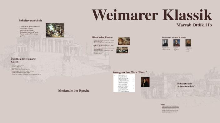 Weimarer Klassik by Maryah on Prezi
