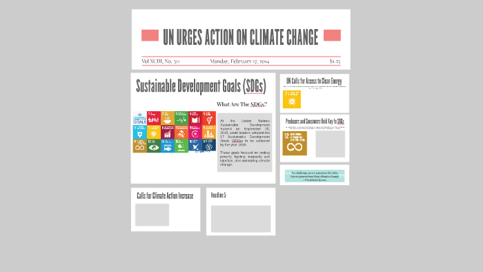 UN URGES ACTION ON CLIMATE CHANGE by danielle secor on Prezi