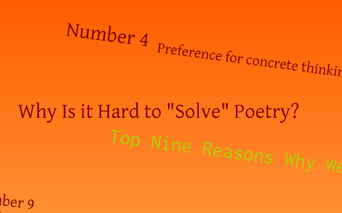 Solving Problems, Solving Poetry by Tom Mara on Prezi