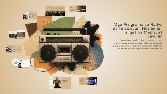 Mga Programa sa Radyo at Telebisyon: Nilalaman, Target na Madla, at ...