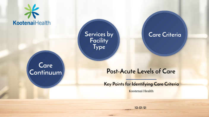 21 Post-Acute Levels of Care by Shannon Carroll
