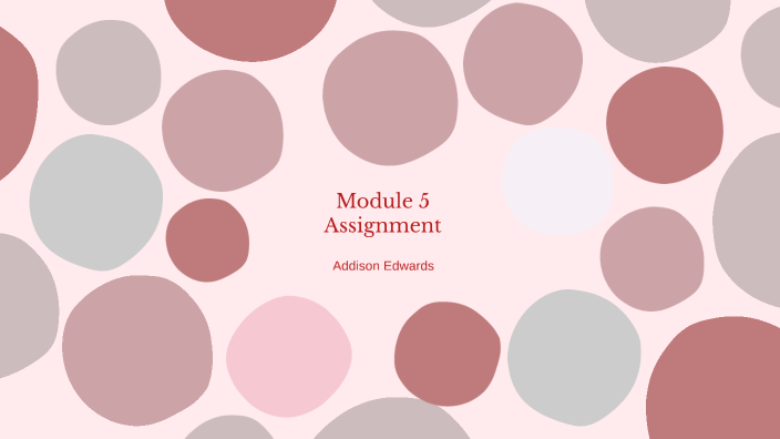 Module 5 Assessment by Addison Edwards on Prezi