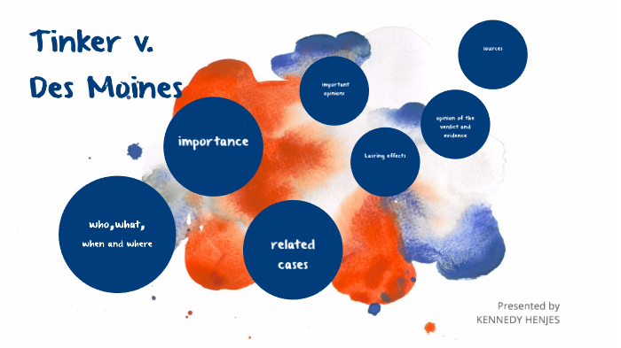 Tinker v. Des Moines (1969 by kennedy henjes on Prezi