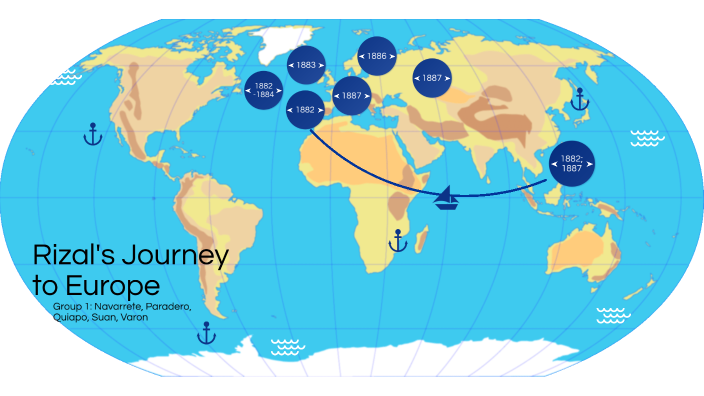 Tracing Jose Rizal's Journey to Europe by Kenji Suan on Prezi