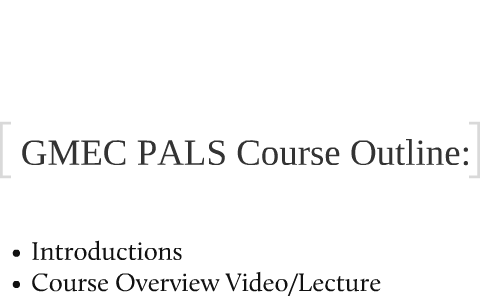 PALS Course Outline by Richard Birdsall on Prezi