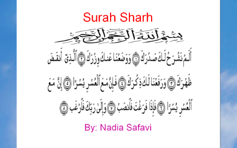 Surah Sharh by Yasamin on Prezi