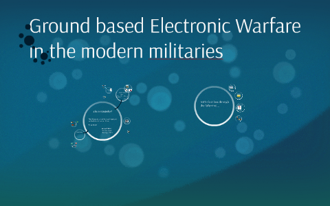 Ground based Electronic Warfare in the modern militaries by Péter ...