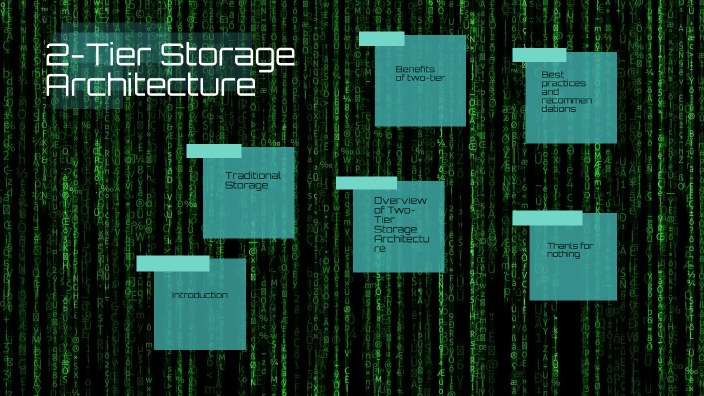 2-tier storage Architecture by Abdullah Aslam on Prezi