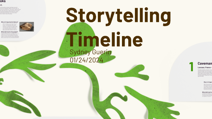 Storytelling Timeline by Sydney Guerin on Prezi
