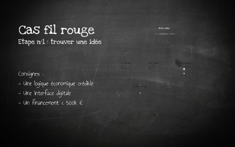 Cas fil rouge by Yoann Morand on Prezi