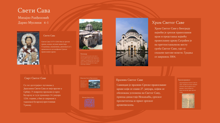 Свети Сава by Ana Randjelovic on Prezi