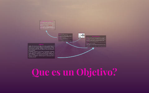 Que es un Objetivo by on Prezi