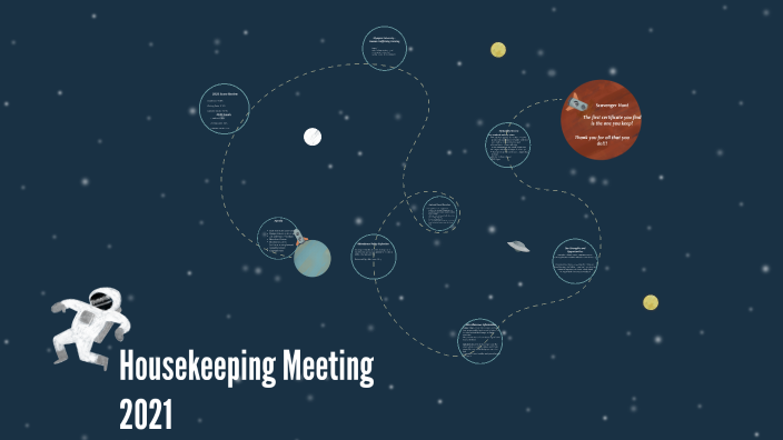 Housekeeping Meeting by Trisha Rigby on Prezi