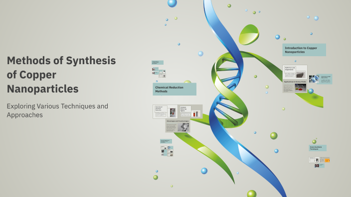 Methods of Synthesis of Copper Nanoparticles by manoj manu on Prezi