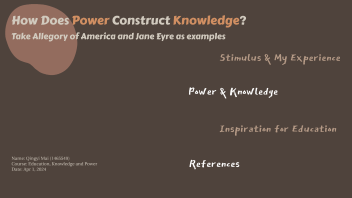How Does Power Construct Knowledge? by Qingyi Mai on Prezi