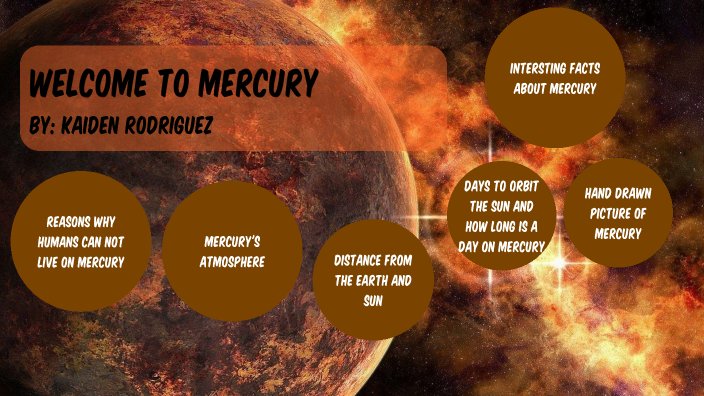 Welcome to Mercury by: kAIDEN RODRIGUEZ by KAIDEN RODRIGUEZ on Prezi
