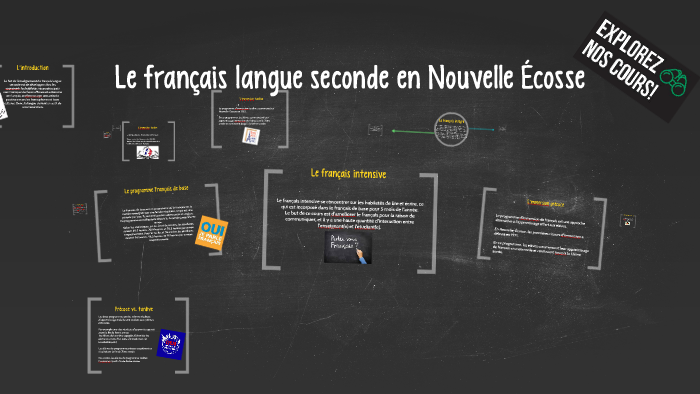 Le français langue seconde en Nouvelle-Écosse by Sara Elizabeth on Prezi