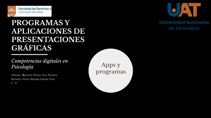 PROGRAMAS Y DE APLICACIONES PARA PRESENTACIONES GRÁFICAS by Ana ...