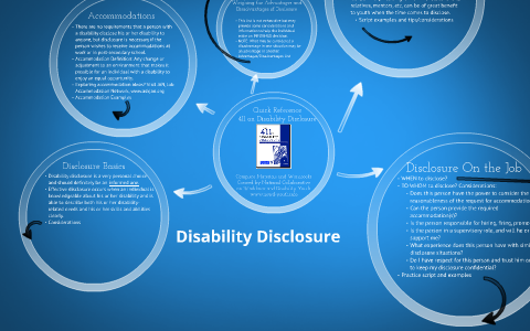411 Disability Disclosure by Jill Foster