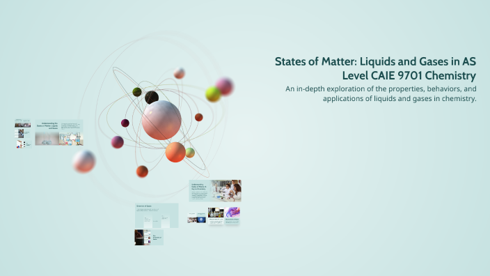 States of Matter: Liquids and Gases in AS Level CAIE 9701 Chemistry by ...
