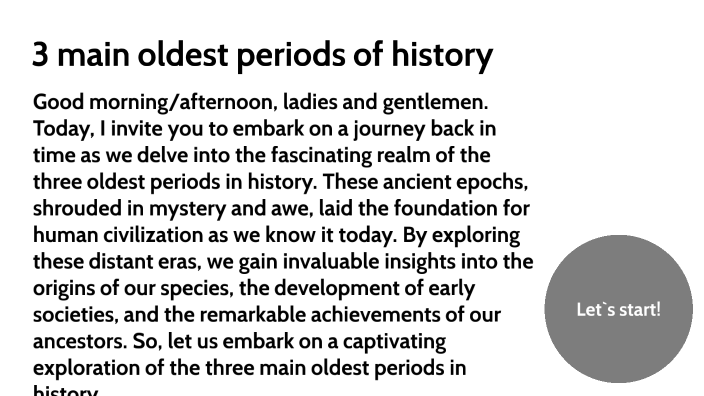 3 main oldest periods of history by Андрій Фурс on Prezi