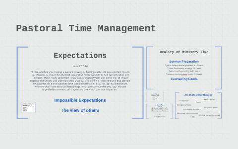 Pastoral Time Management by Stephen Johns on Prezi