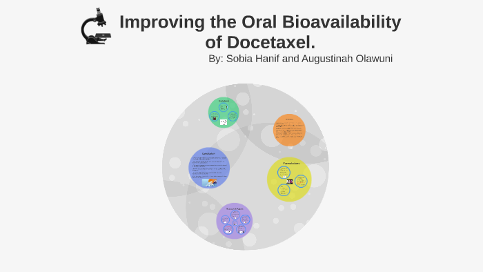Improving the oral bioavailability of Docetaxel by Augustinah Olawuni ...