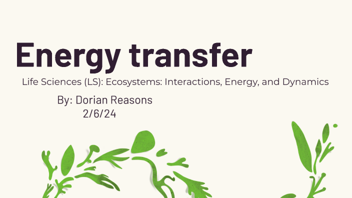 Life Sciences (LS): Ecosystems: Interactions, Energy, and Dynamics ...