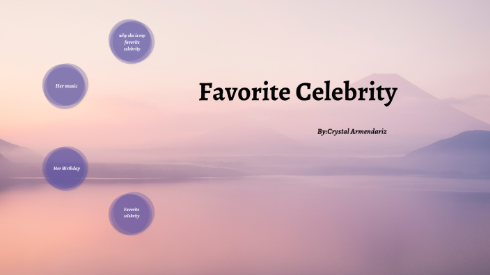 Favorite Celebrity by CRYSTAL ARMENDARIZ on Prezi