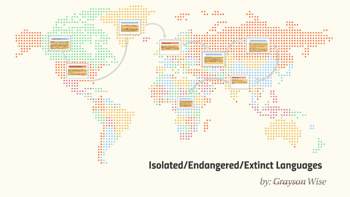 isolated/endangered/extinct languages by Ashton Wise on Prezi