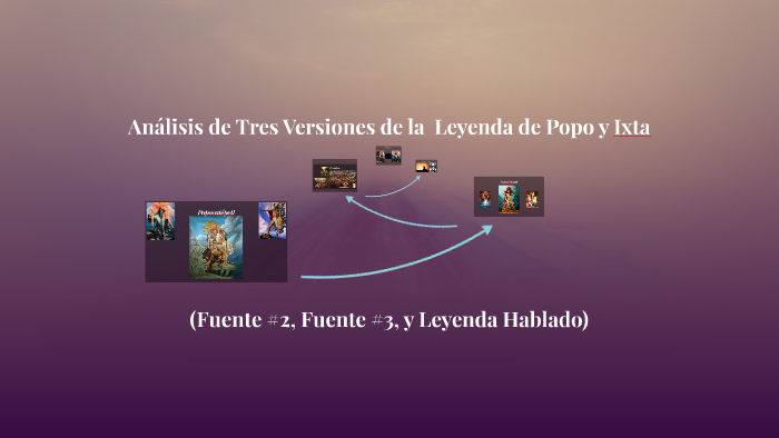 Análisis de tres versiones de la leyenda de Popo y Ixta by Du Dude