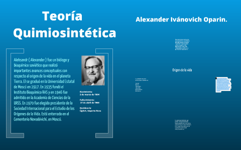 Teoría quimiosintética by on Prezi