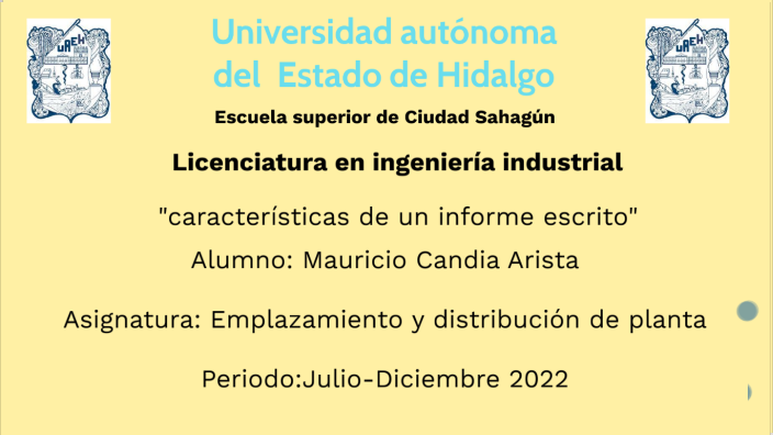 Caracteristicas de un informe escrito by Mauricio Candia Arista on Prezi