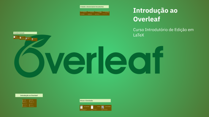 Introdução ao Overleaf by Ana Laura Fragoso Favoreti on Prezi