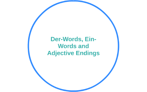 German 100: Der/Ein-Words and Adjective Endings by Ja-Hae Oh