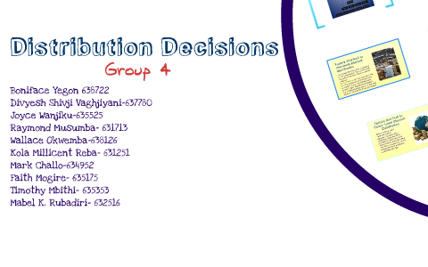 Distribution Decisions by on Prezi