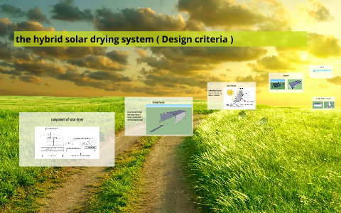 the hybrid solar drying system ( Design criteria ) by محمد ممدوح محمد ...