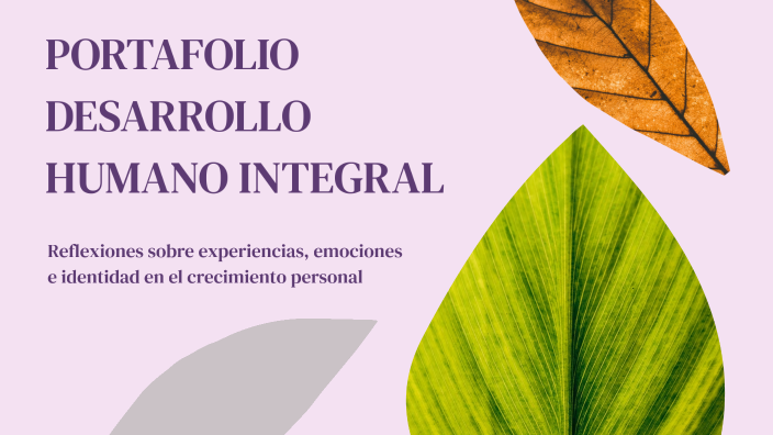 PORTAFOLIO DESARROLLO HUMANO INTEGRAL by Mateus Moraes on Prezi